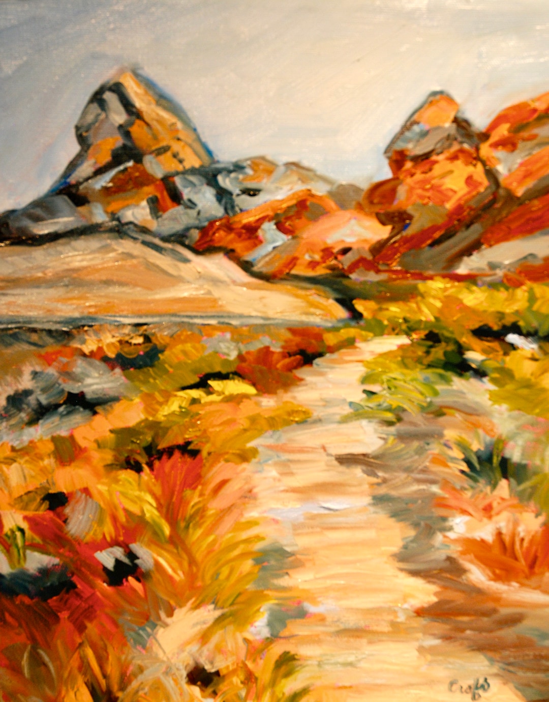 PRINT Many Sizes of Sedona Arizona Painting From Original Impressionist ...