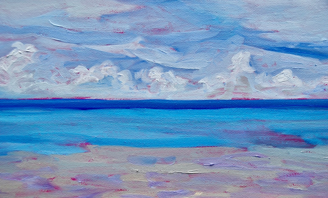 Grace Bay Beach Impressionist Original Oil Painting by Rebecca Croft ...