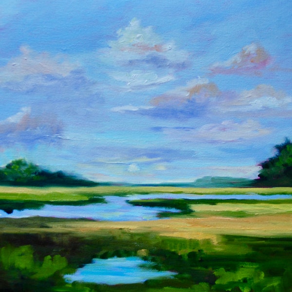 Marsh Painting - Etsy