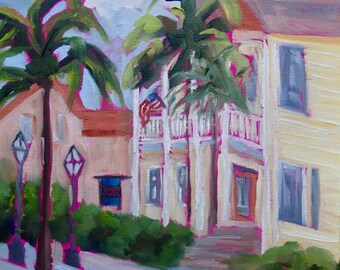 8 X 10 Charleston South Carolina City Impressionist Rainbow Row Coastal ...