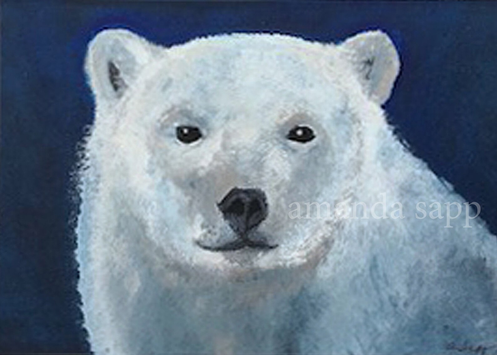 Polar Bear Art-polar Bear Painting-archival Print of Original - Etsy
