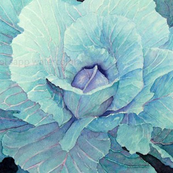 Cabbage Painting - Etsy
