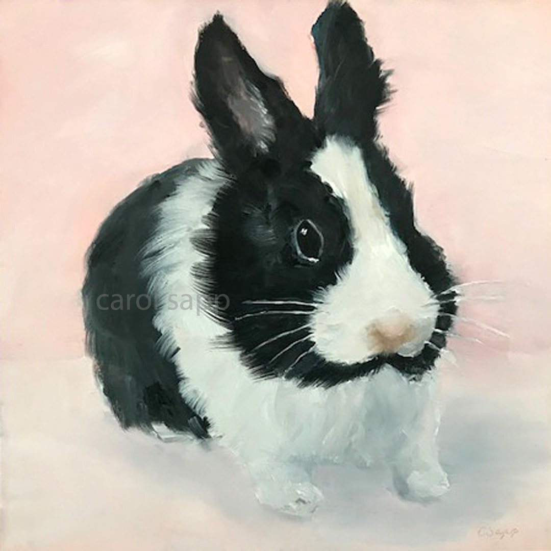 Bunny Art-bunny Painting-archival Print of Original-rabbit Painting ...