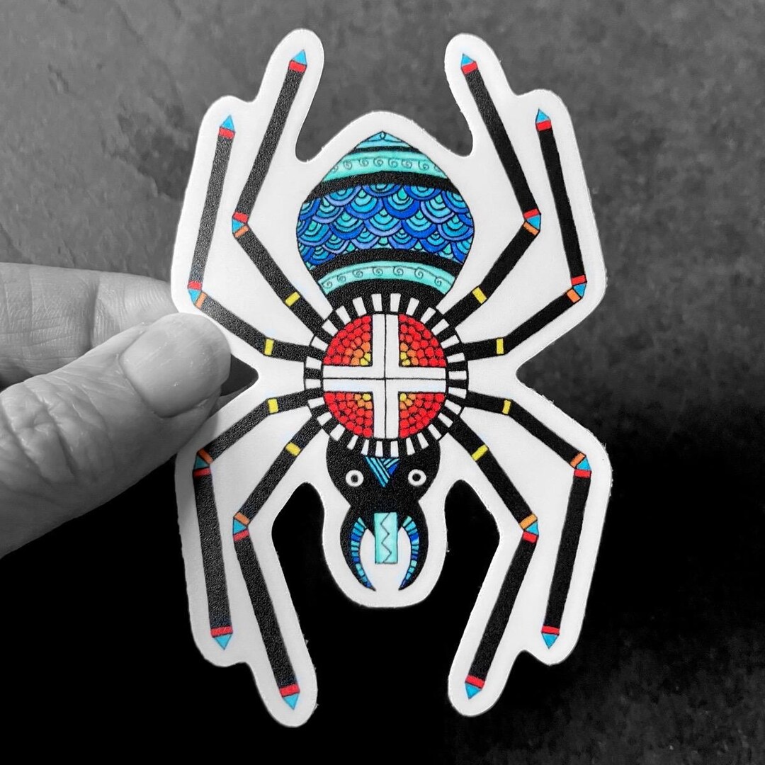 Cherokee Water Spider Vinyl Sticker – Original Watercolor Design - Etsy