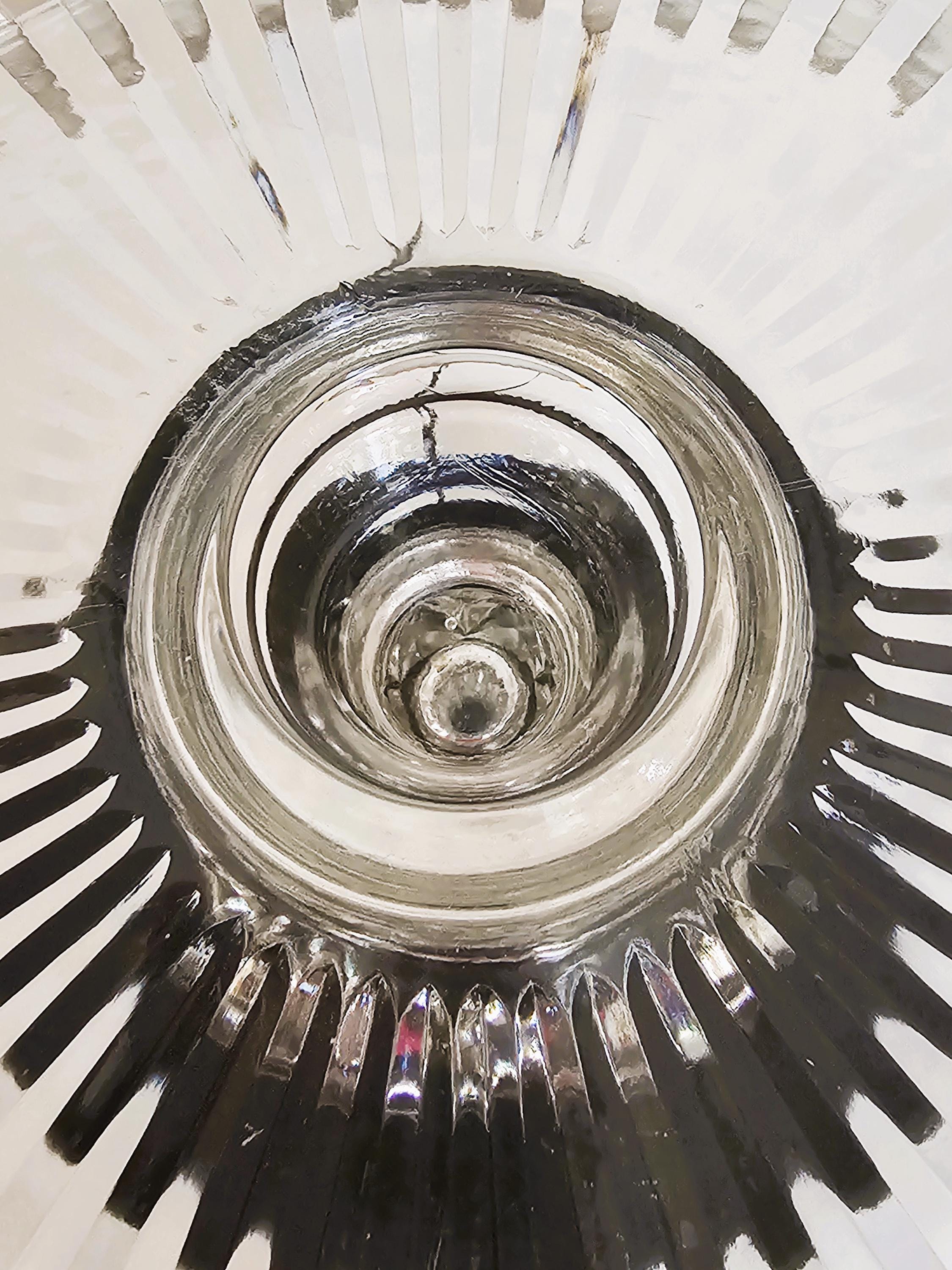 VERY RARE Model Flint Glass Company Cake Stand (salver) With Rum Well ...