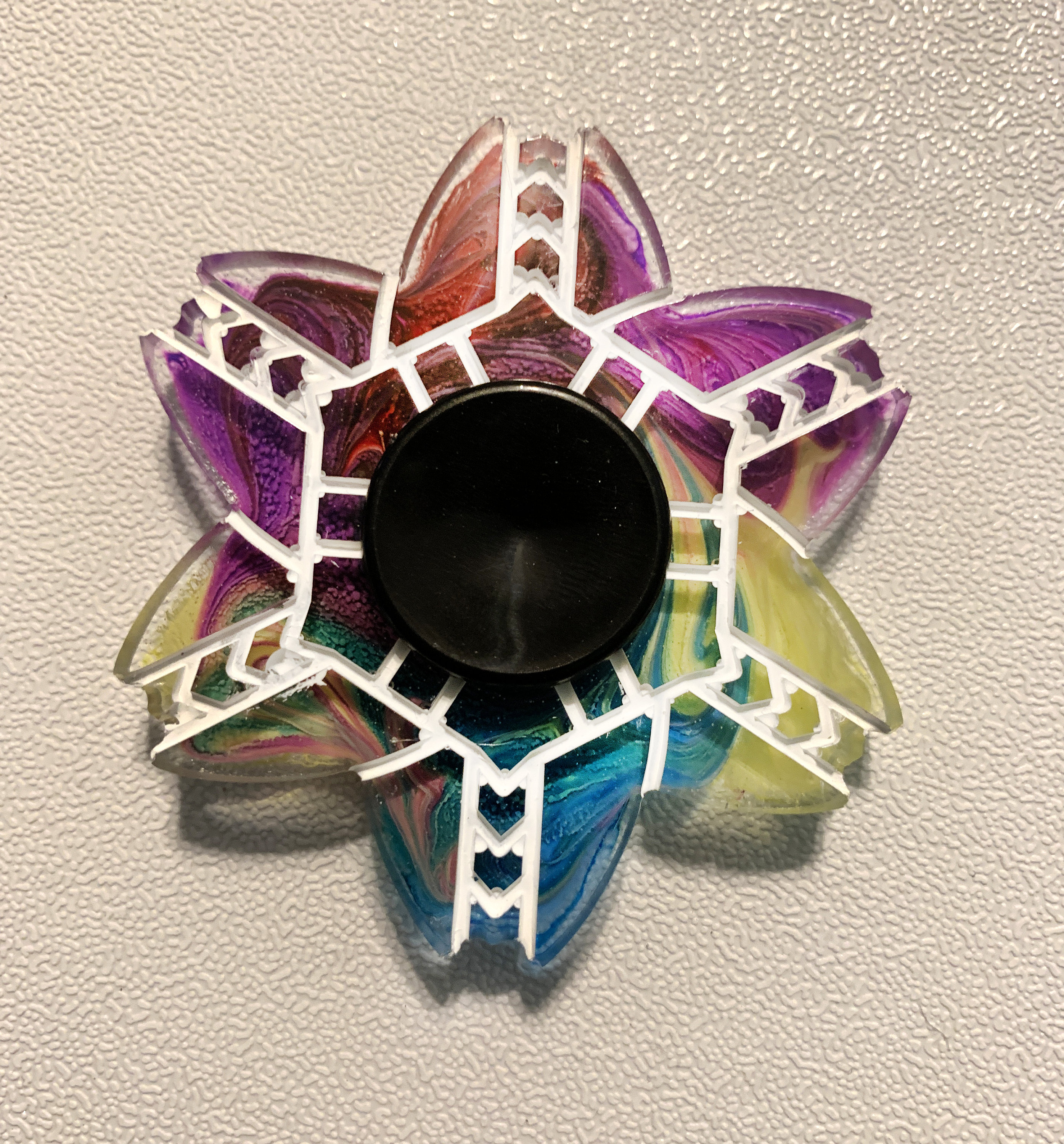 Rainbow Flower Bloom Fidget Spinner Adult Child Stress Anxiety Relief ...