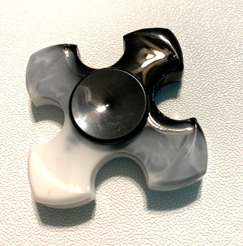 Black and White X Style Fidget Spinner Adult Child Stress Anxiety Focus ...