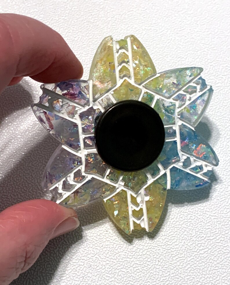 Candy Colored Flower Bloom Fidget Spinner Adult Child Stress Relief ...