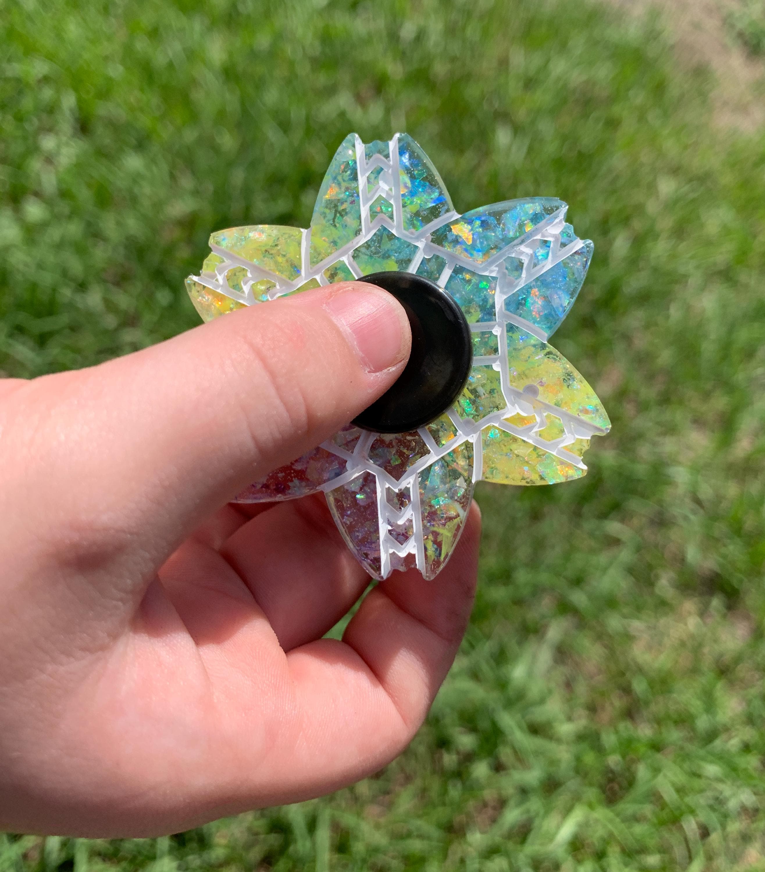 Candy Colored Flower Bloom Fidget Spinner Adult Child Stress Relief ...