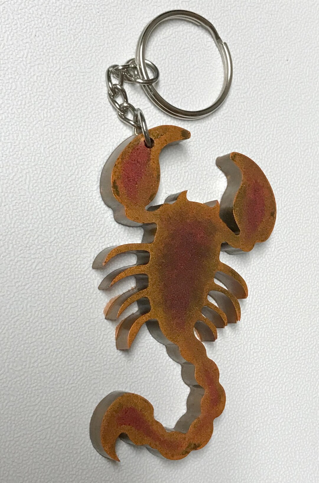 Red and Orange Scorpion Keychain Scorpio - Etsy