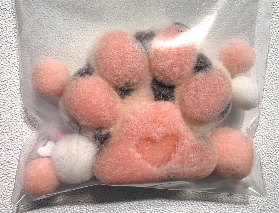 Black and White Cow Print Paw Print Squishy Kawaii Toy Fidget Pinch Toy ...