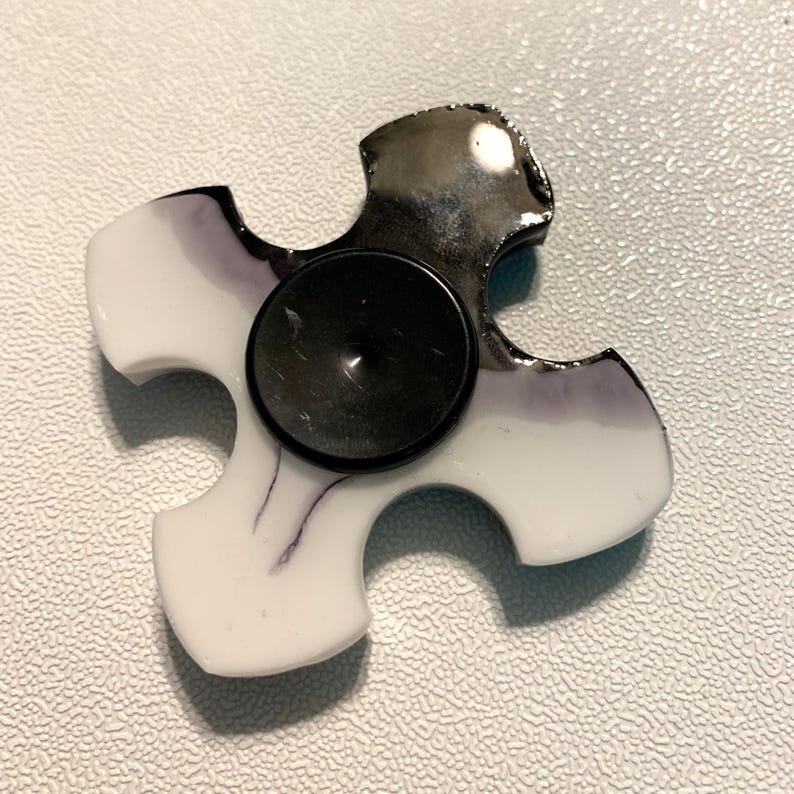 Black and White X Style Fidget Spinner Adult Child Stress Anxiety Focus ...