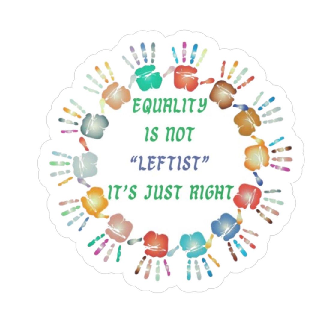 Colorful Equality Vinyl Decal - Empowerment Sticker, Equal Rights ...