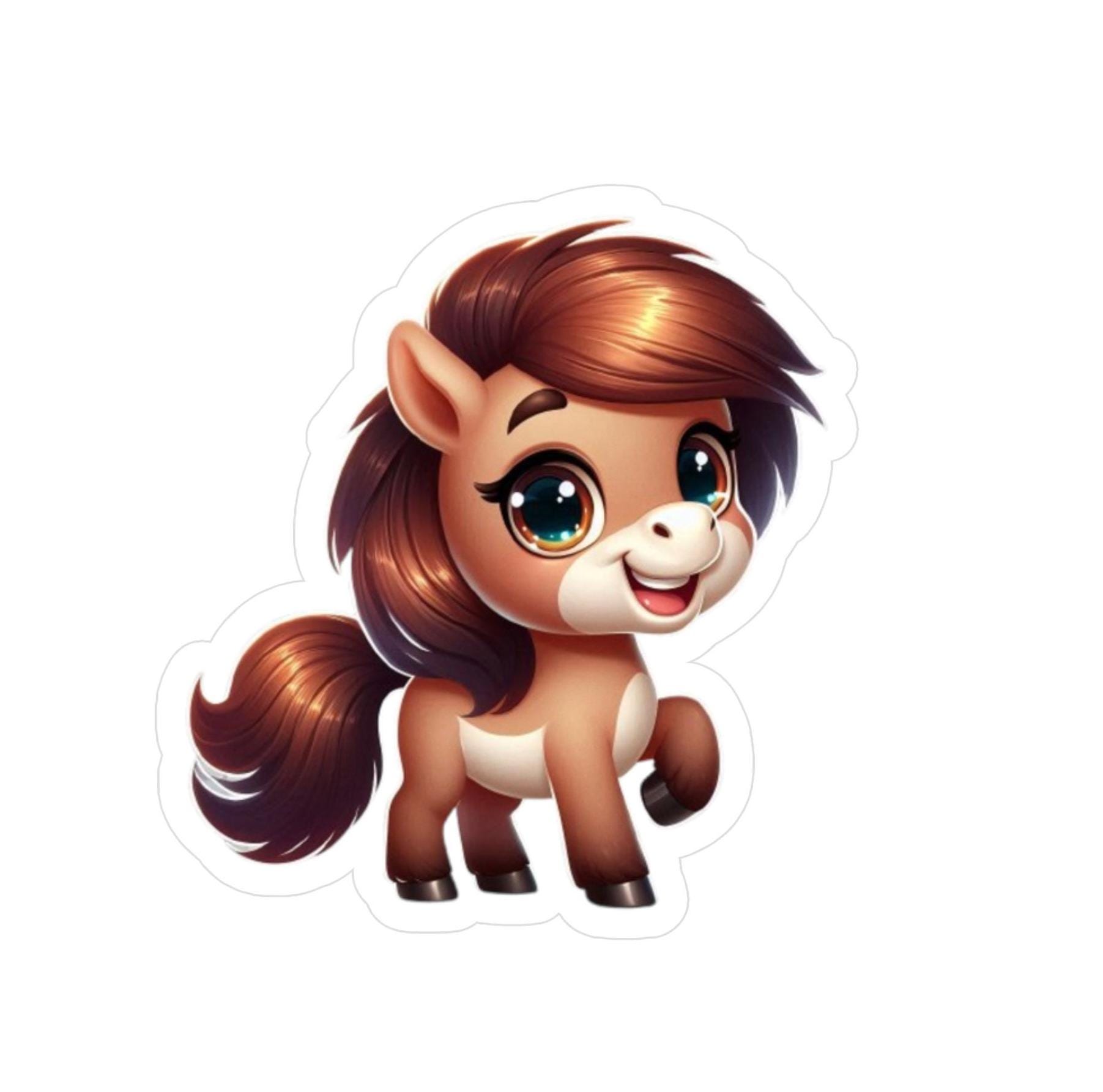 Horse Pony Sticker, Vinyl Decal, Equestrian Gift, Laptop Decal, Animal ...
