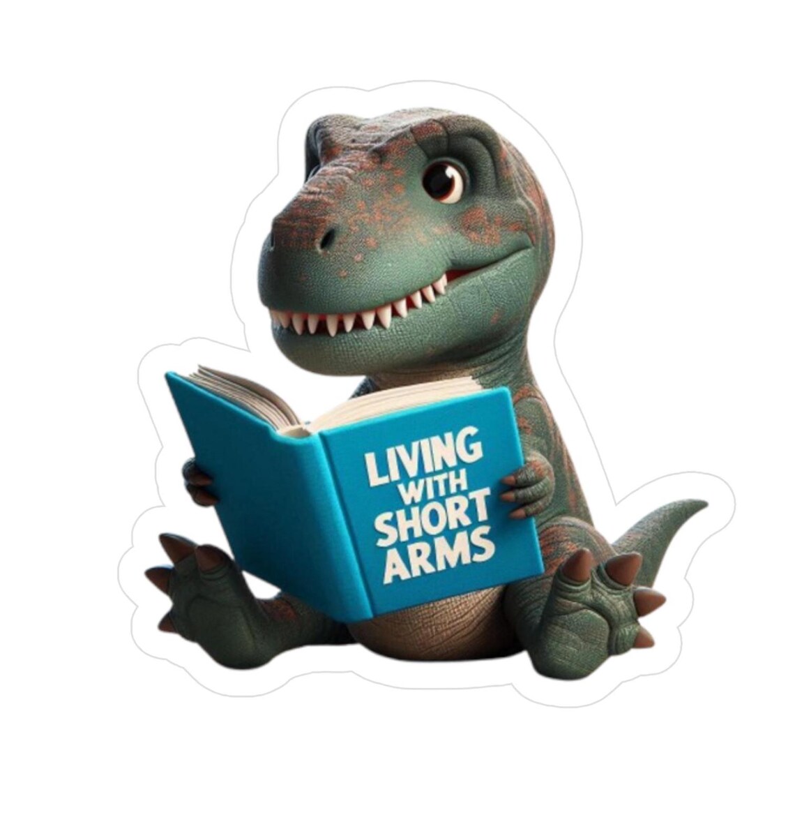 Tyrannosaurus Rex "t-rex" Vinyl Decal, Book Lover Sticker, Funny ...