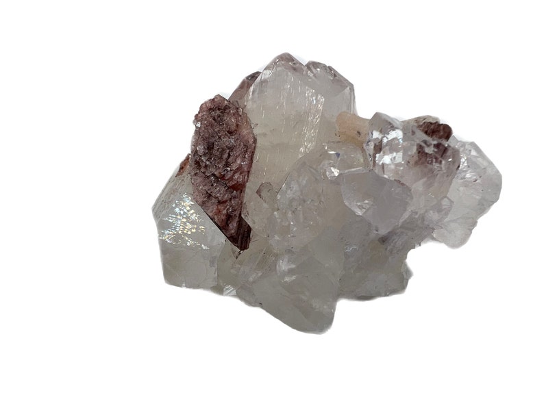 Quartz Crystal With Red Inclusions - Etsy
