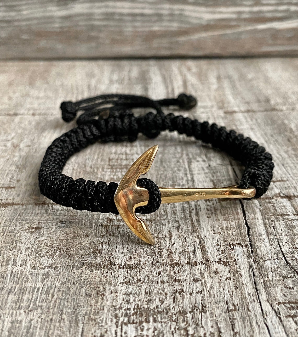 Anchor Mens Bracelet Snake Knot Bracelet Gold Plated Anchor | Etsy
