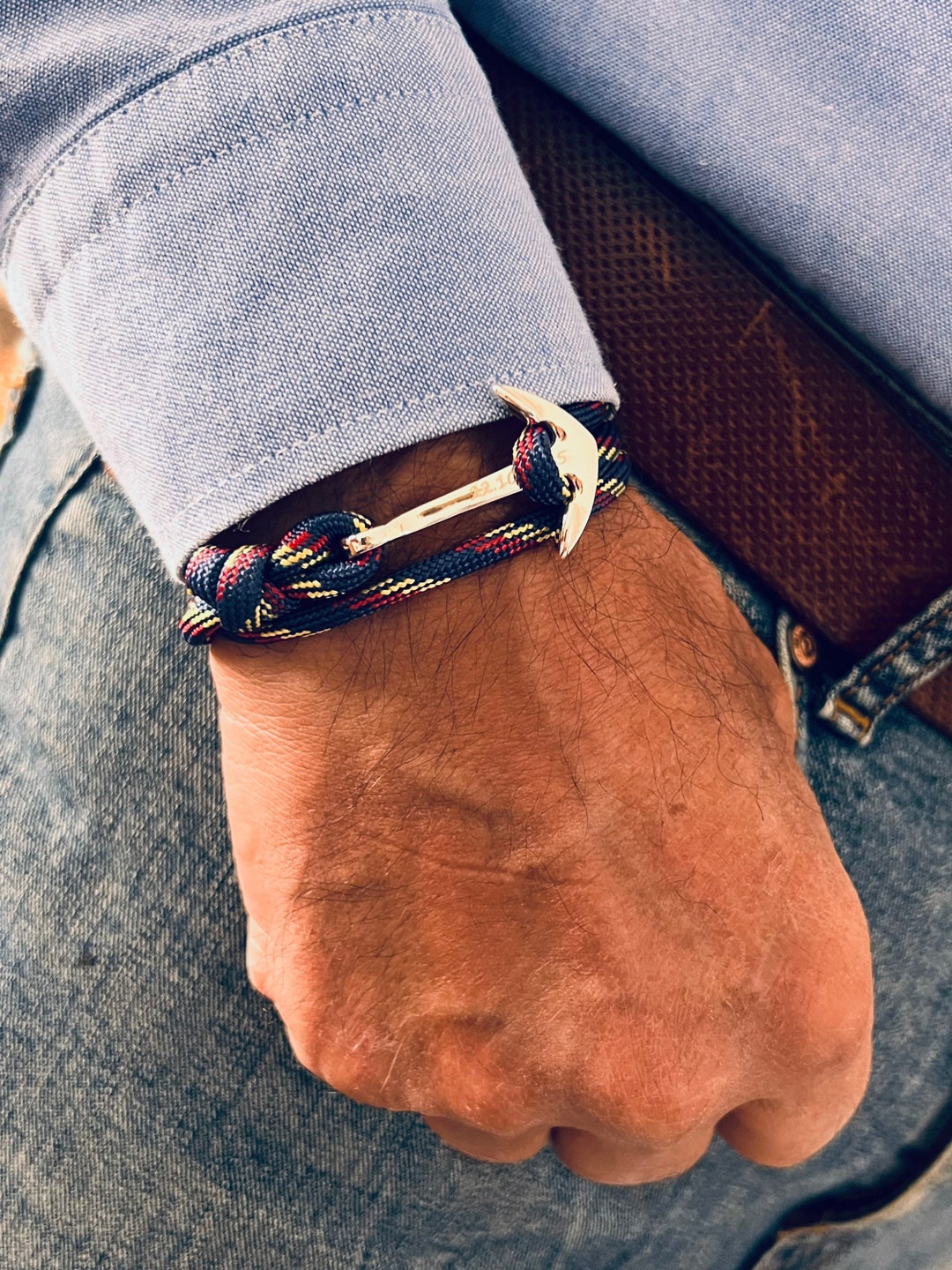 Sailor Bracelet, His&her Silver Anchor Bracelets, Paracord Nautical ...