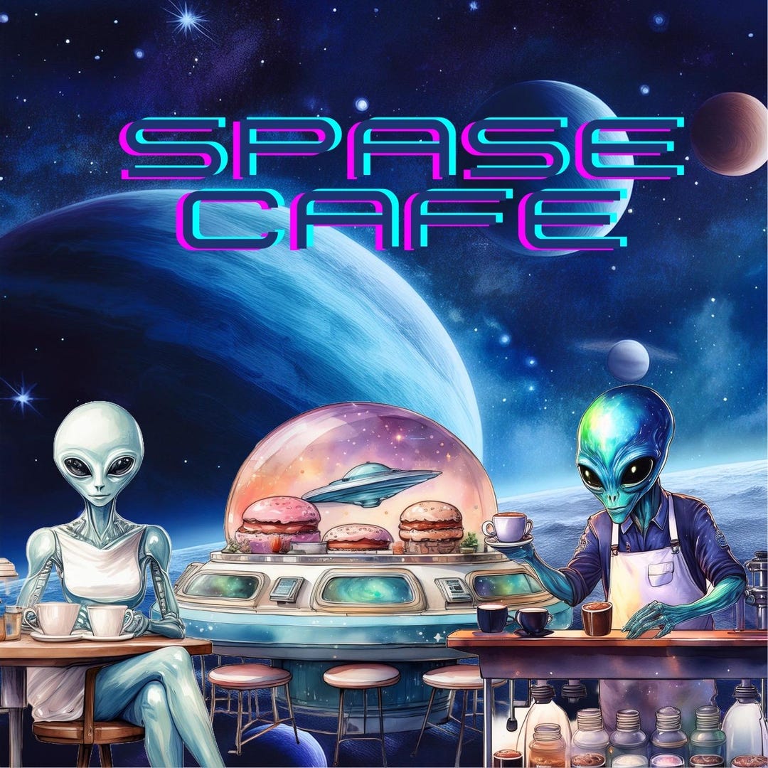 Clipart Aliens Cafe Clipart PNG Space Cafe Clipart Stickers Space ...