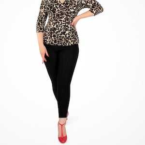 Pin up Pants, Black Pin up High Waist Cigarette Pants - Etsy