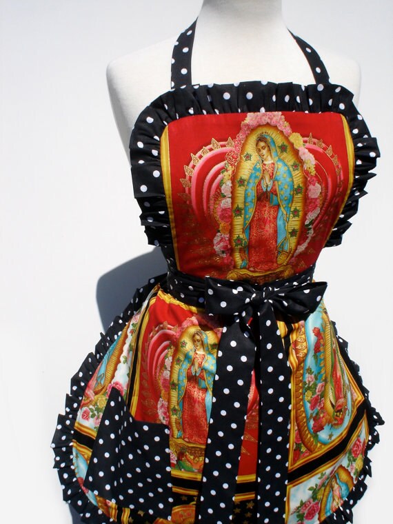 Guadalupe Mexican Virgin Mary Apron - Etsy