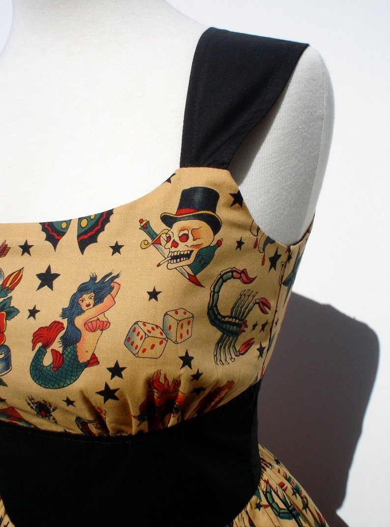 Tattoo Art Vintage Inspired Dress / Rockabilly Pinup Dress - Etsy