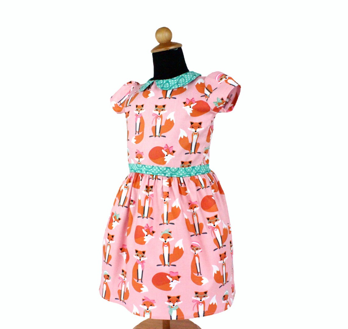 Girl's Retro Pink Foxy Dress - Etsy