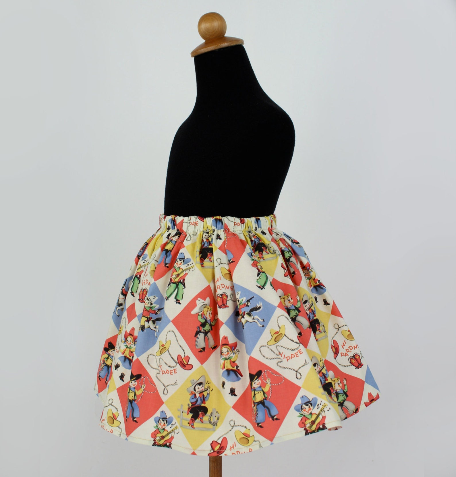Girl's "western Fun" Aline Skirt - Etsy