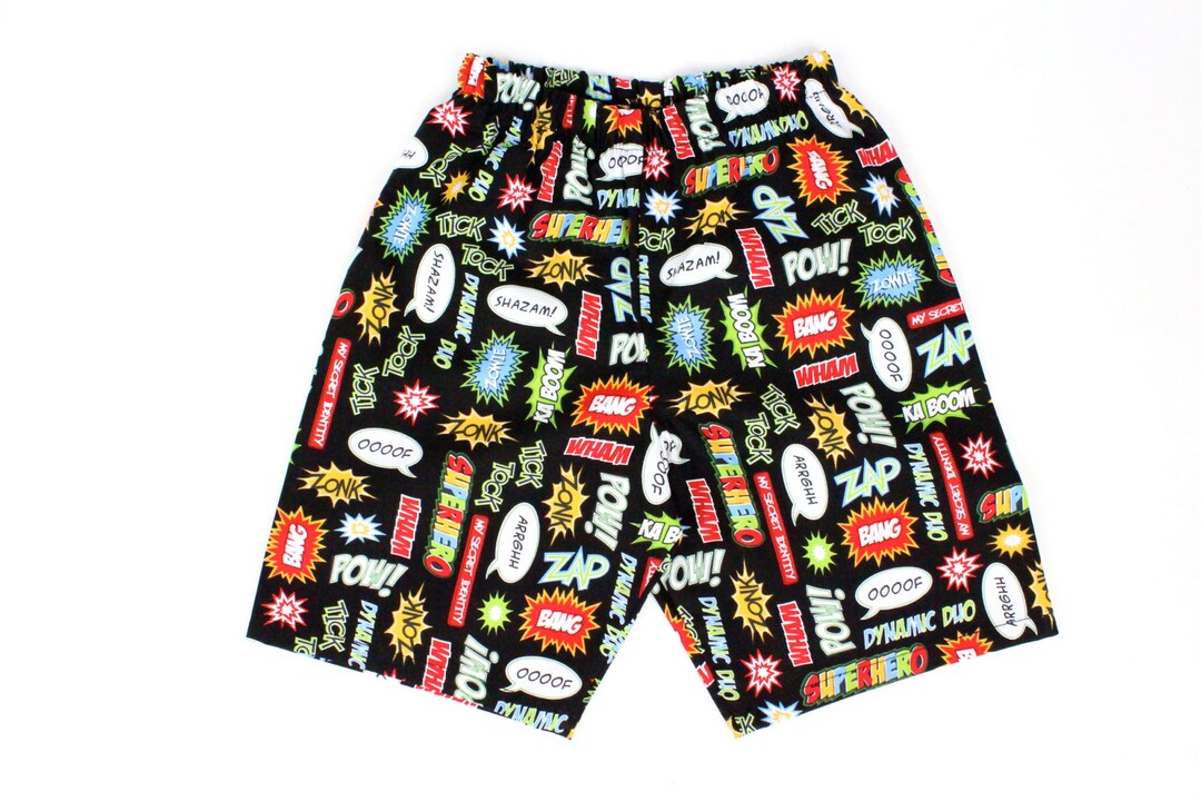 Comic Superhero Boy Shorts - Etsy