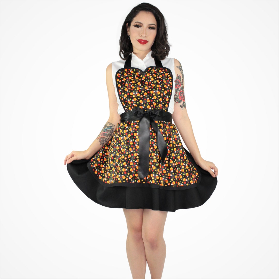 Candy Corn Two Tier Apron - Etsy