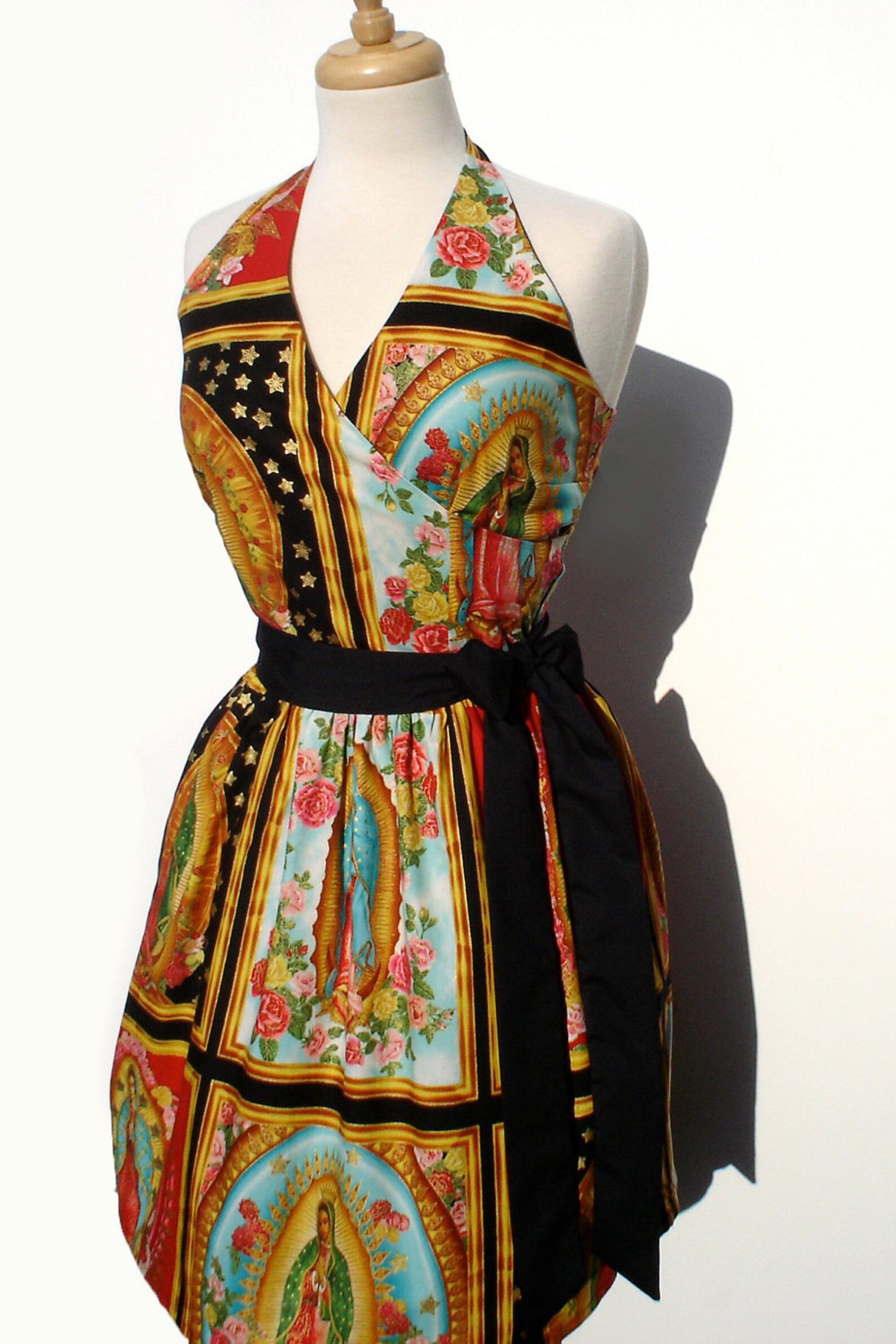 Guadalupe Virgin Mary Halter Dress / Rockabilly Guadalupe - Etsy