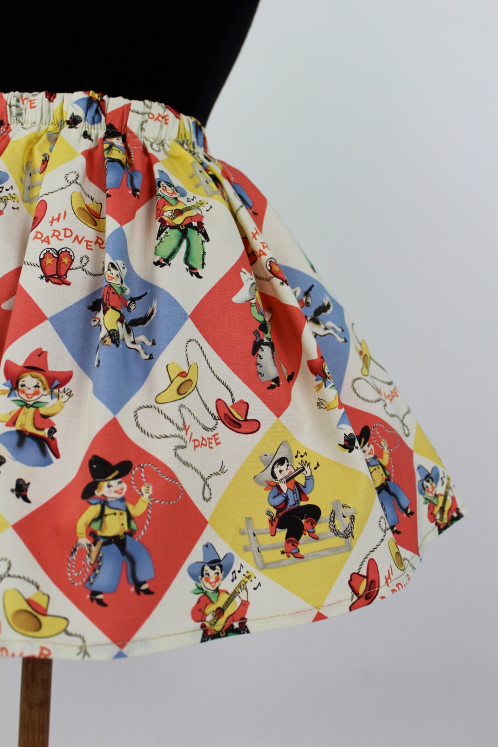 Girl's "western Fun" Aline Skirt - Etsy