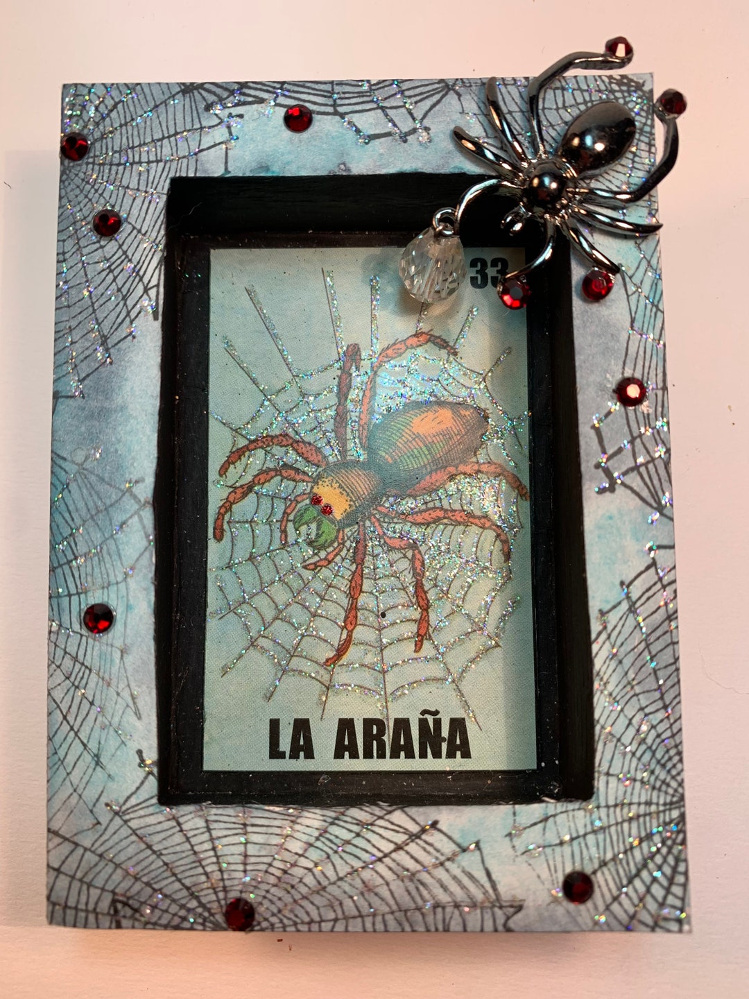 Small Handmade Spider Shrine/shadowbox Was From Up-cycled Materials ...