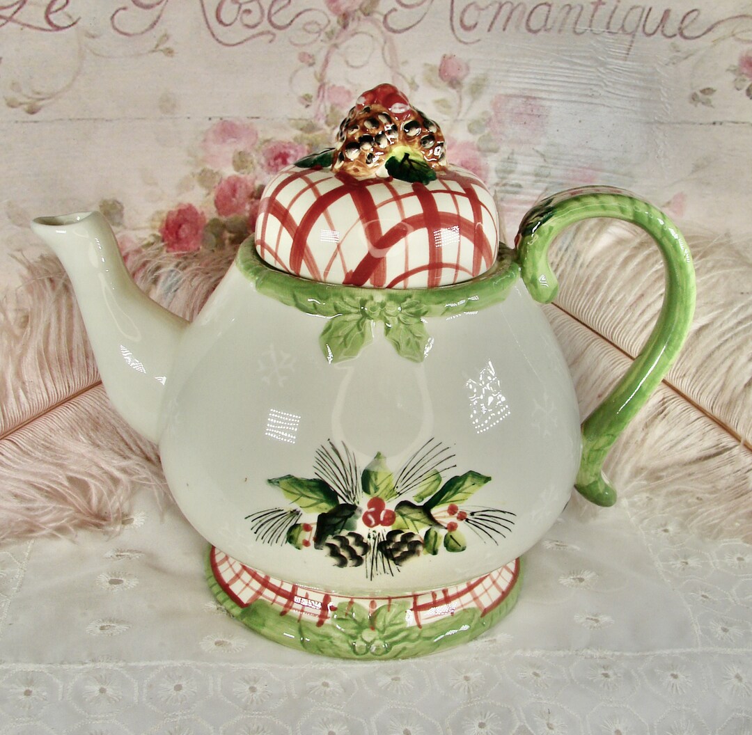 Tracy Porter the Winterland Collection Hand Painted Teapot & Lid -6 Cup ...