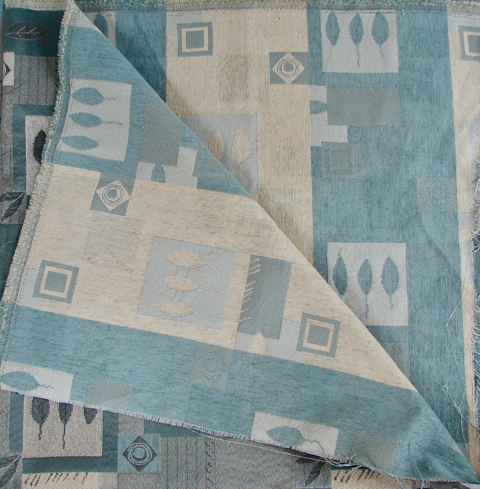 Retired Design, Mid-century, Modern Style Woven Heavy Upholstery Fabric ...