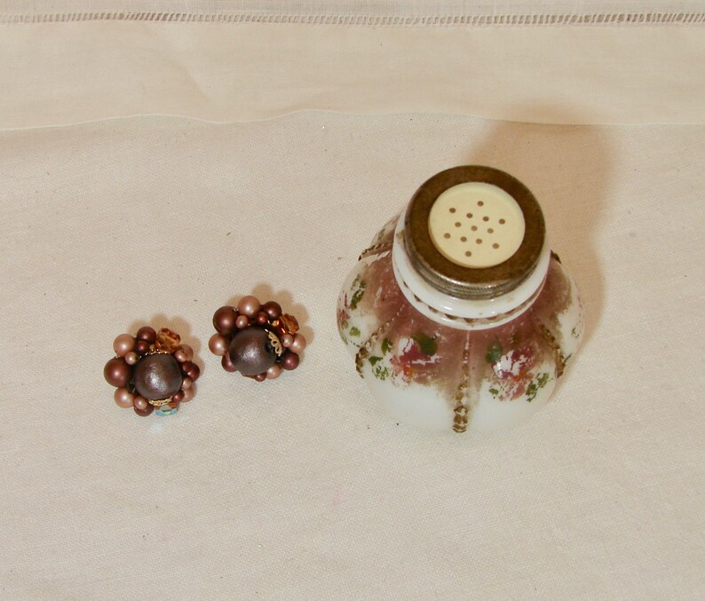 Antique Edwardian Victorian Milk Glass Powder Shaker Hand - Etsy
