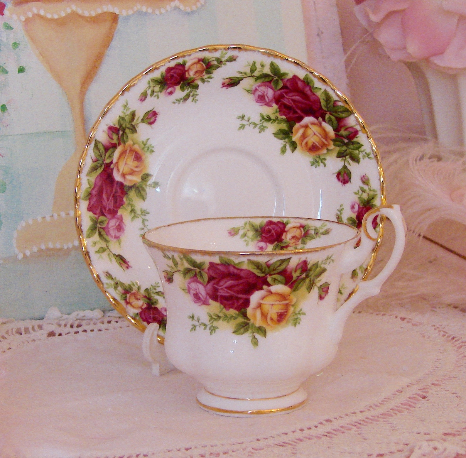 Royal Albert Old Country Roses Tea Cup, Fine English Bone China, Tea ...