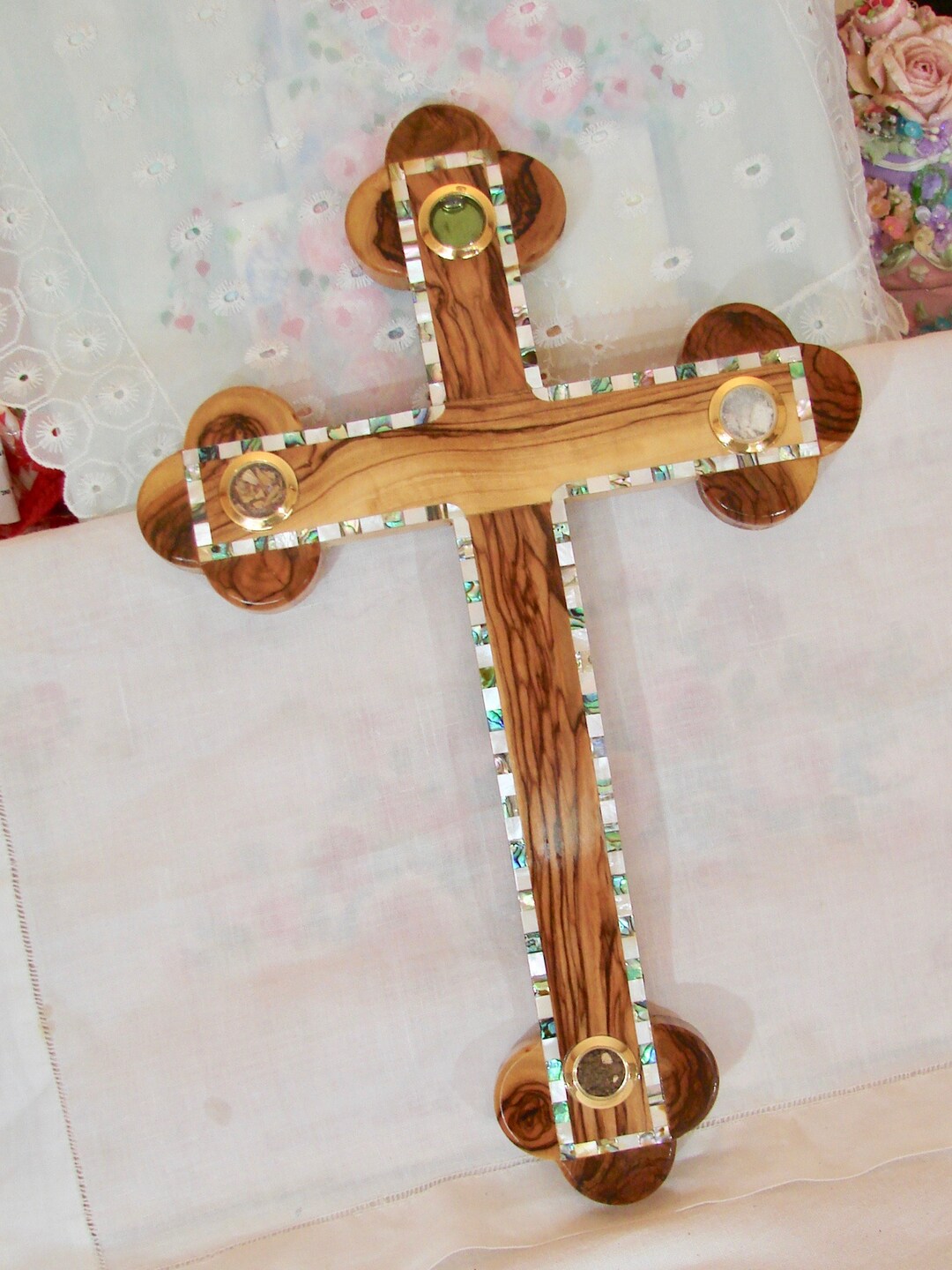 Hand Made Holy Land Wall Crucifix, Catholic Crucifix Cross Wall Décor ...