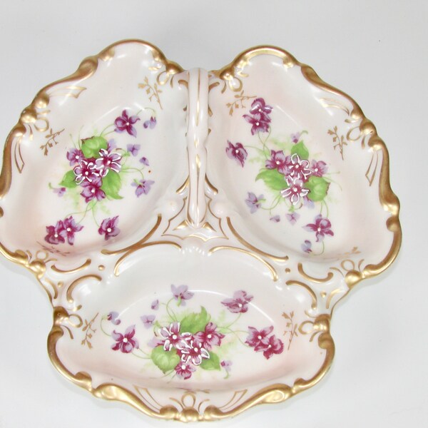 Vintage Violet Dish - Etsy