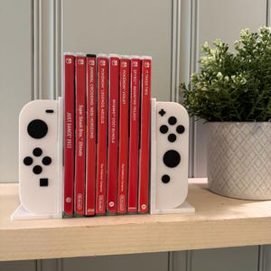 Switch Controller Bookends | Gaming Display Stand | Video Game Box Organizer, Game Room Decor ...