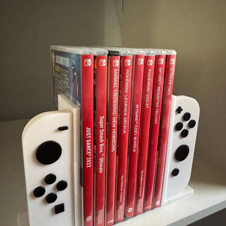 Switch Controller Bookends | Gaming Display Stand | Video Game Box ...