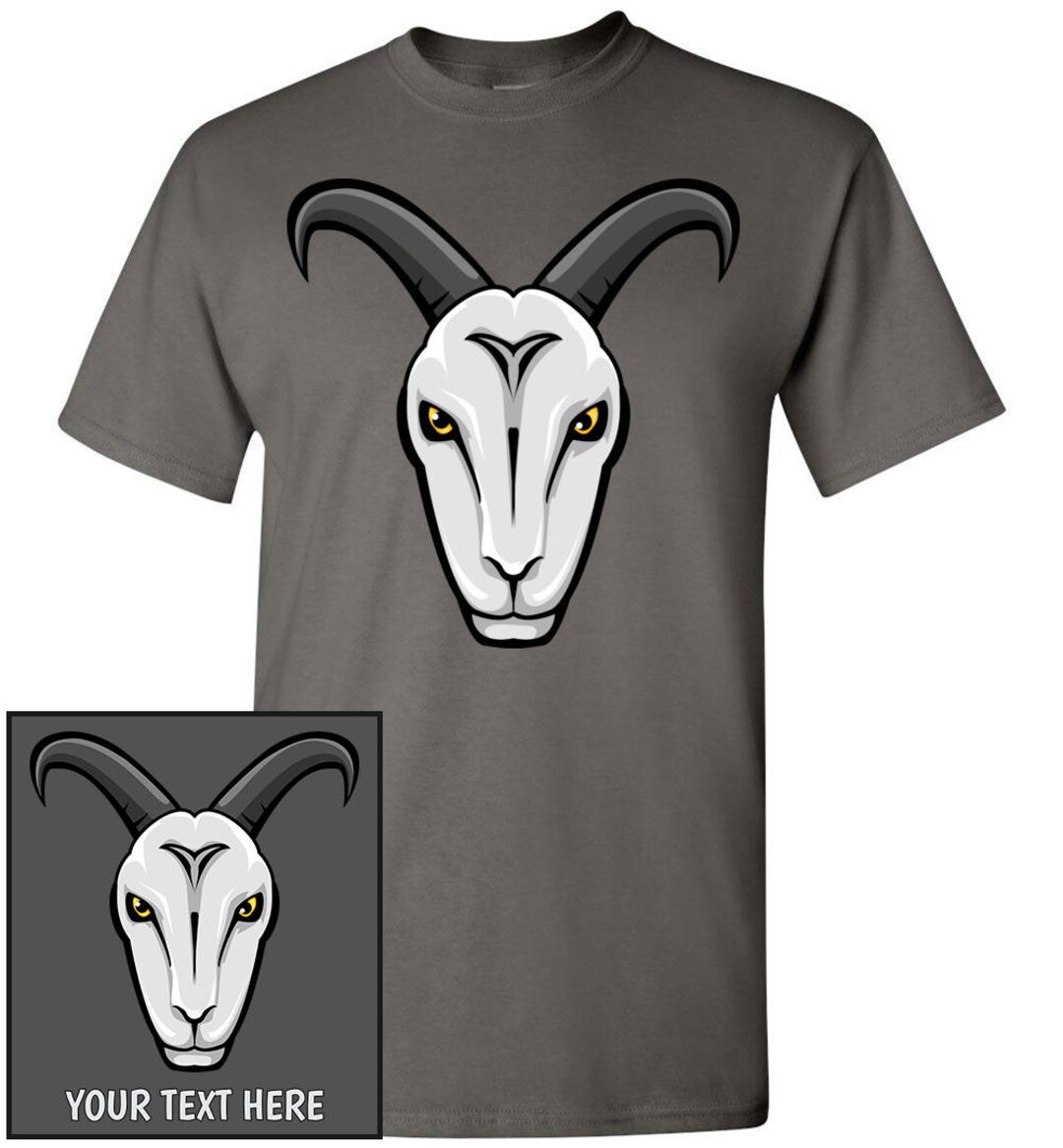 Goat Head Custom T-shirt - Men Women Youth Long Sleeve Personalized Tee ...