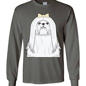 Maltese Cartoon T-shirt Men Women Ladies Short Long - Etsy