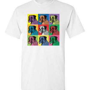 Boxer Dog Vintage-style Pop-art T-shirt Tee Men's - Etsy