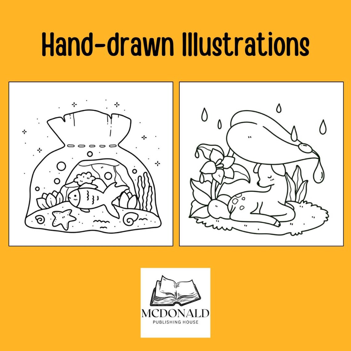 6 Animal Coloring Pages: Nature's Playground (PDF Digital Download) - Etsy