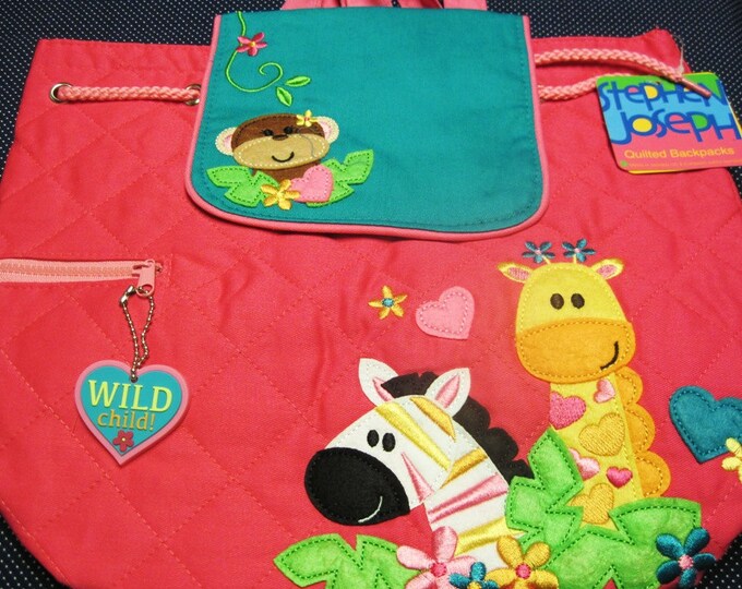 Stephen Joseph Jungle Animals Cotton Backpack Daycare - Etsy