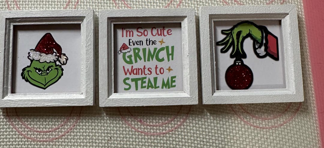 Grinch Wall Art (set of 3) - Etsy