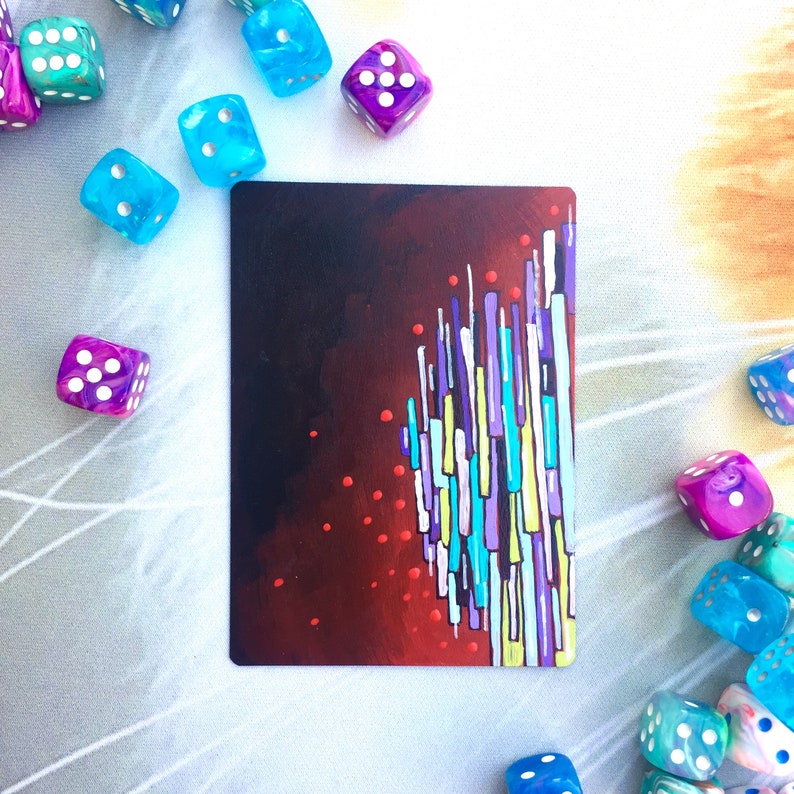 MTG Hand-painted Full Art Treasure Token - Etsy