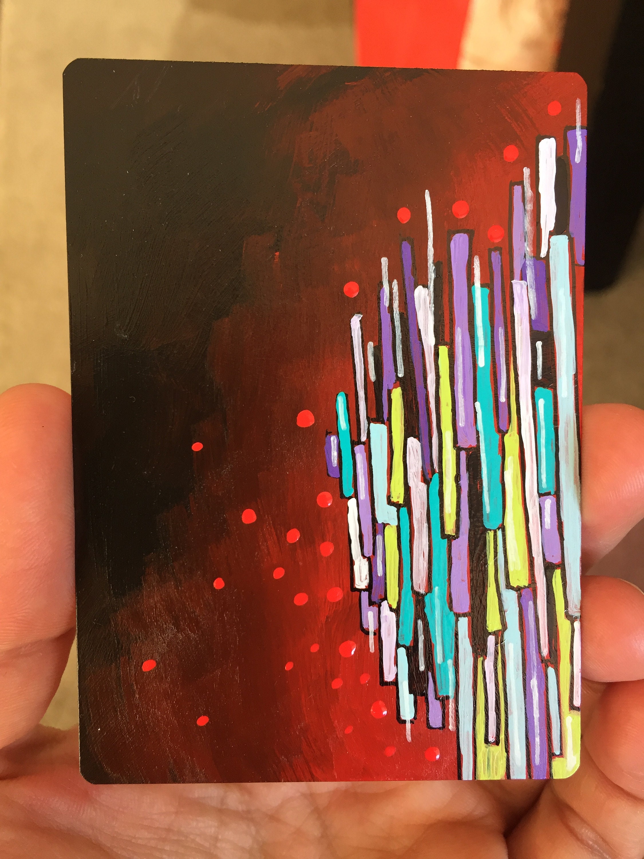 MTG Hand-painted Full Art Treasure Token - Etsy