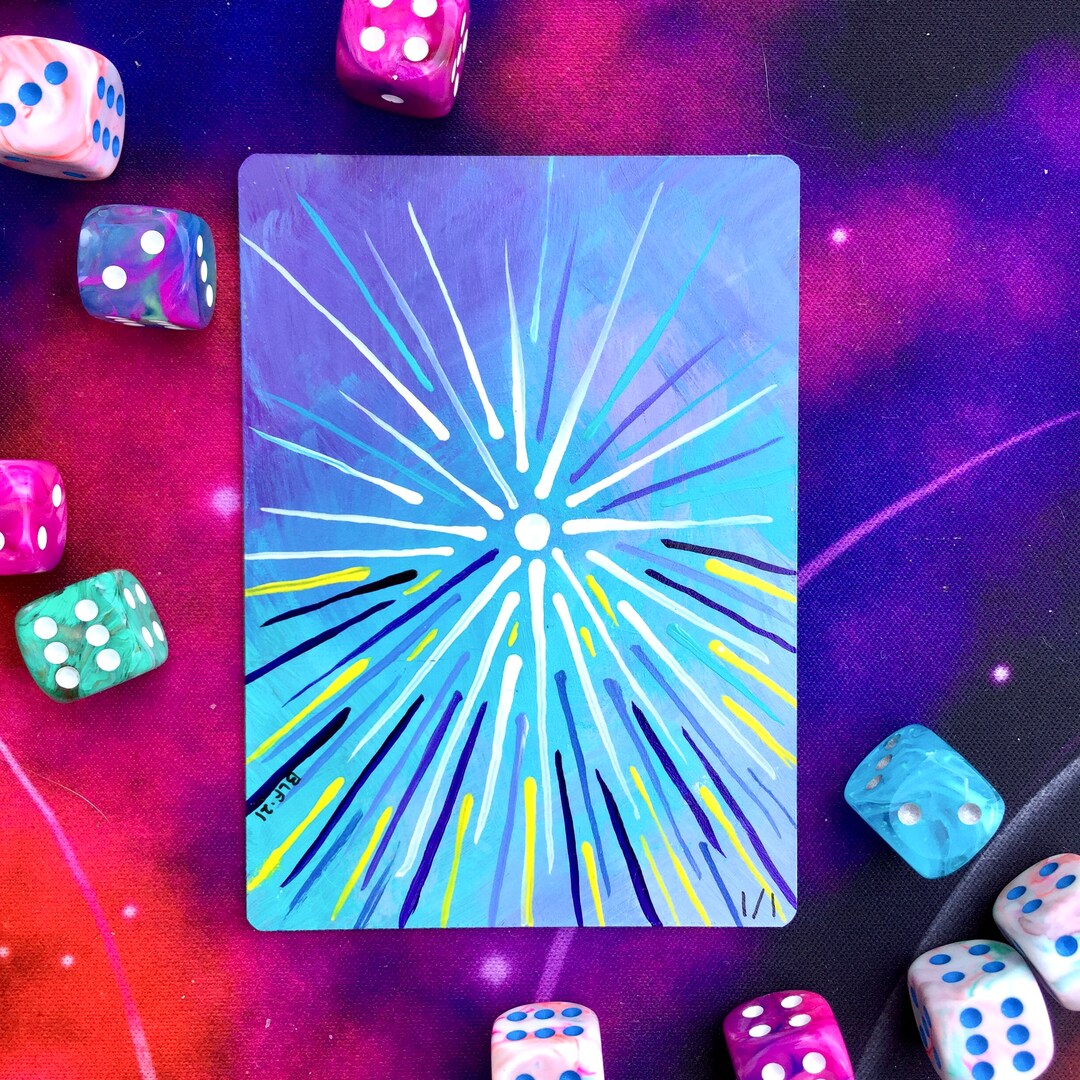 MTG Hand-painted Full Art Spirit Token - Etsy